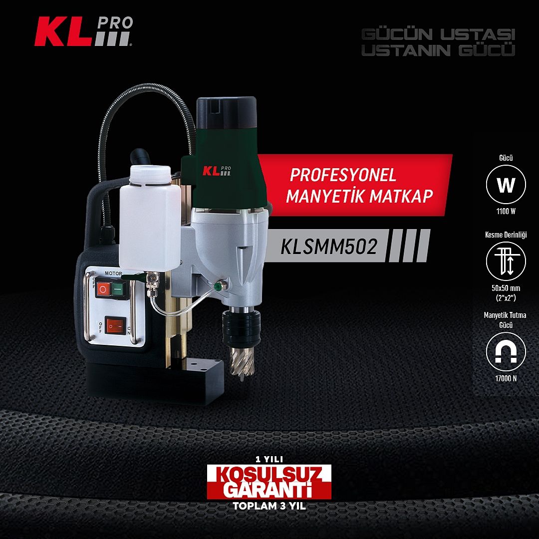KPRO KLSMM502 1100Watt 50Mm 2 Vitesli Profesyonel Manyetik Matkap Fiyatı