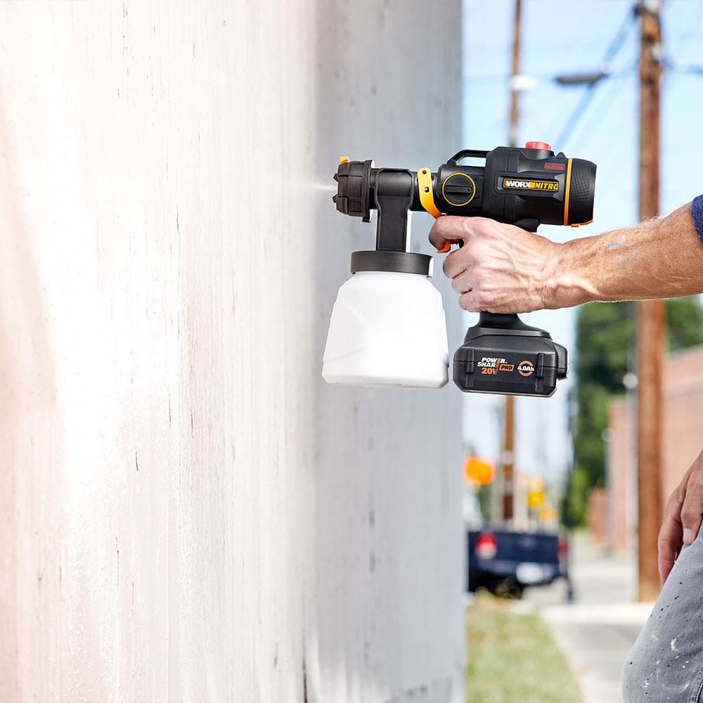 WORX WX020 Li-ion Tek Akülü Şarjlı Boya Tabancası Devir Ayarlı 20Volt 4 ...
